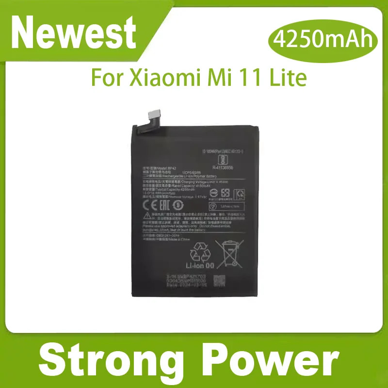 New brand Ydlbat 4250mAh bp42 Xiaomi Mi 11 Lite A cell ราคาถูก 441.96 ...