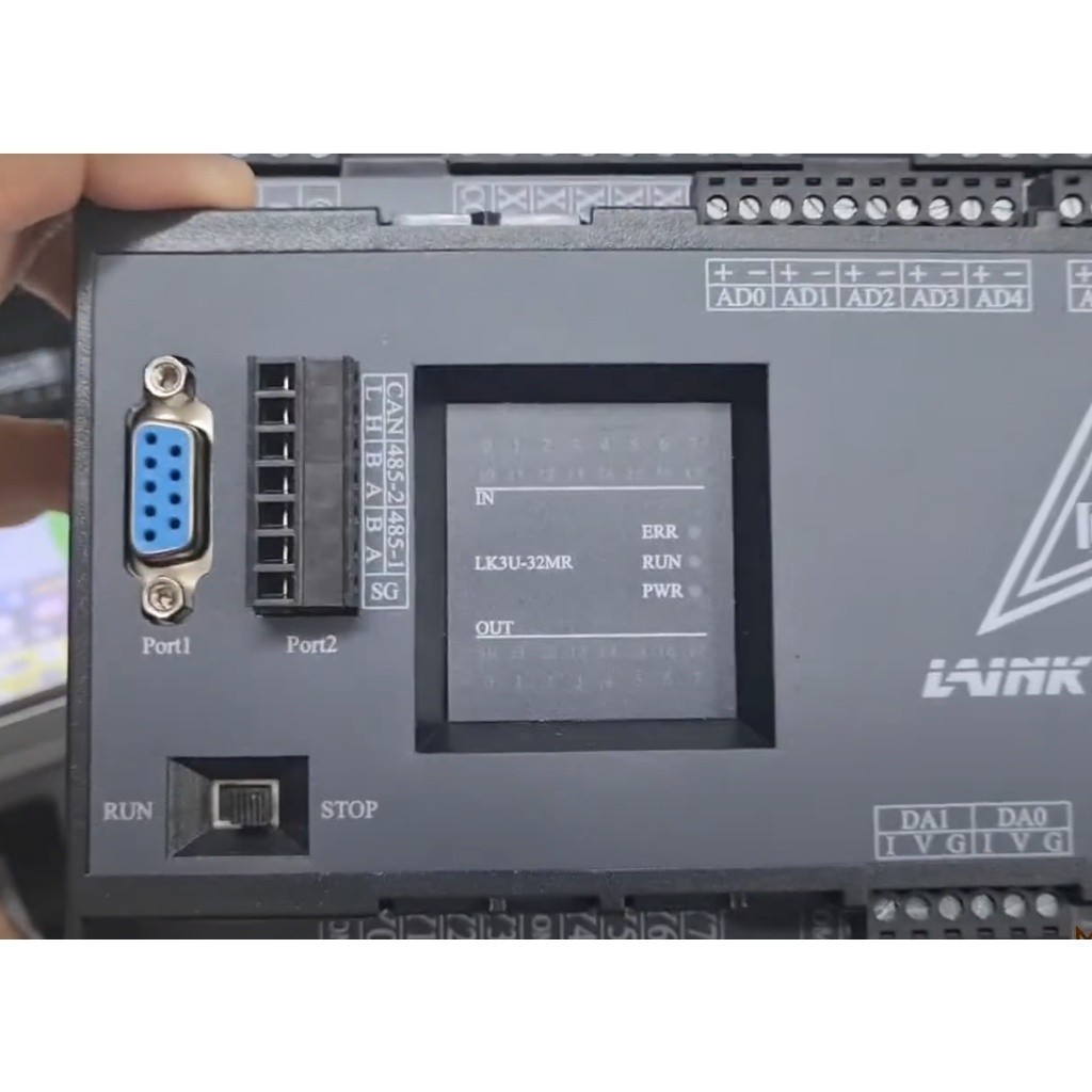 Bộ lập trình PLC LK3U FX3U 14 16 20 24 30 32MT 32MR 48 64 MT MR MRT AD2DA phát xung 4/8 TRỤC RTC ...