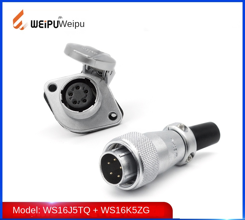 Đầu Cắm WEIPU WS16 5 Lõi (phích+ổ cắm) Đế ZG | Tùy chọn: 2 Lõi, 3 Lõi, 4 Lõi, 5 Lõi, 7 Lõi, 9 ...