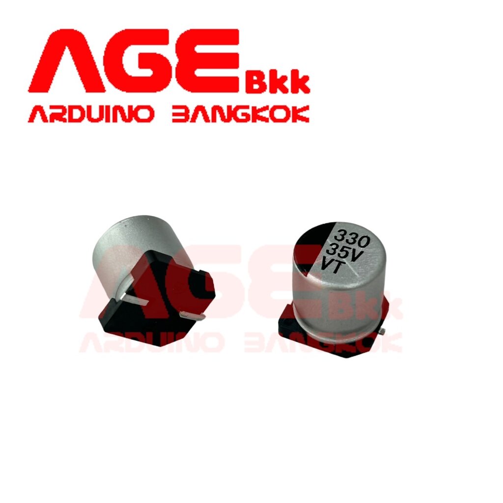 330UF 35V SMD Aluminum Electrolytic Capacitor 9.7X9.9mm - AgeBkk ...