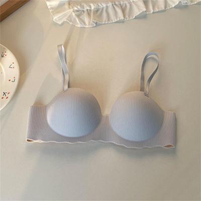 Bra Push Up Plus Size Seamless Wireless For Women Non Wire Simple ...