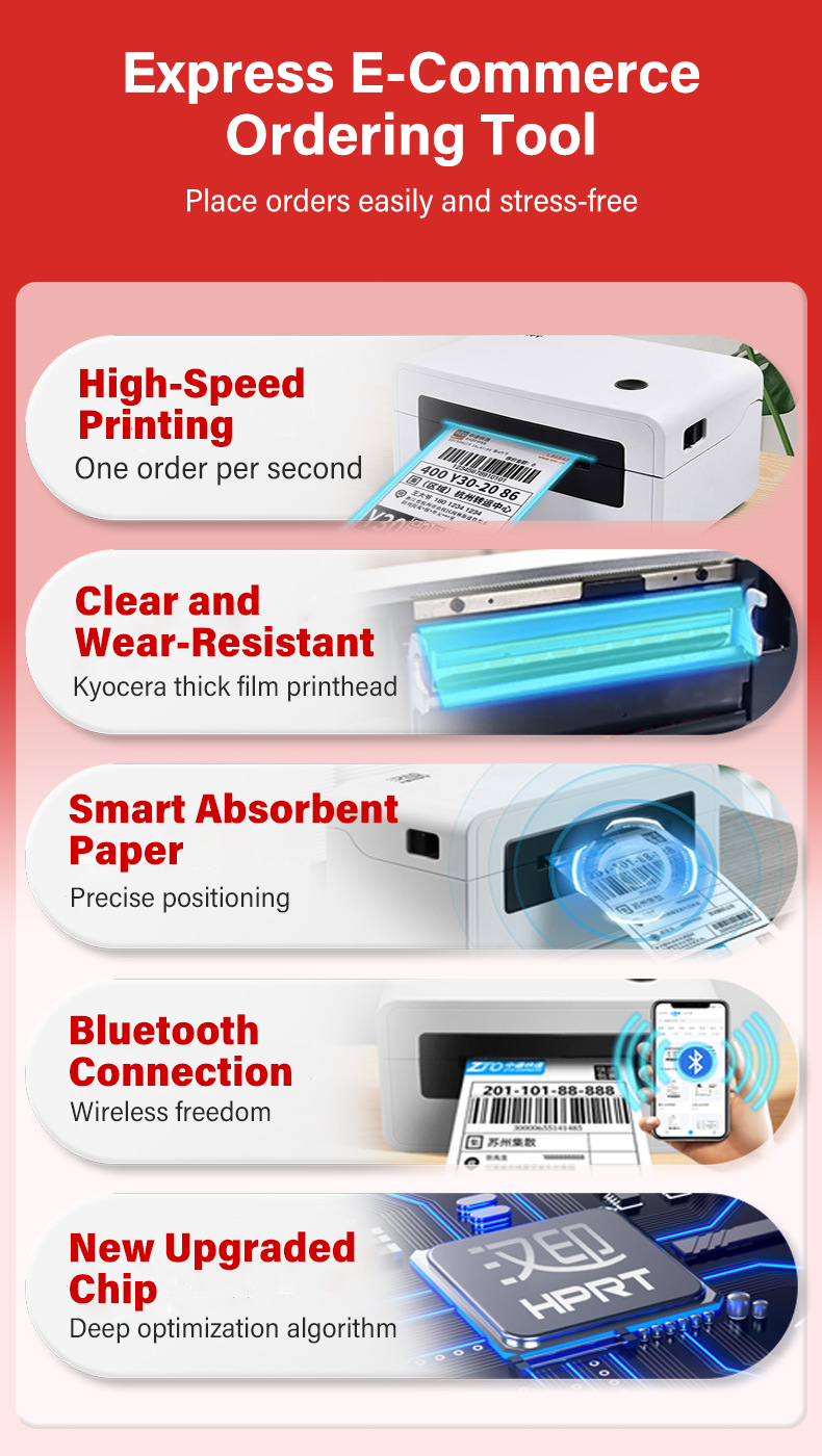 HPRT N41 PC Version | PC + Bluetooth Version A6 Thermal Printer ...