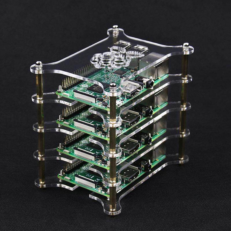6 Layer Pi Case GeeekPi 6-Layer Raspberry Pi Cluster Case - Stackable ...