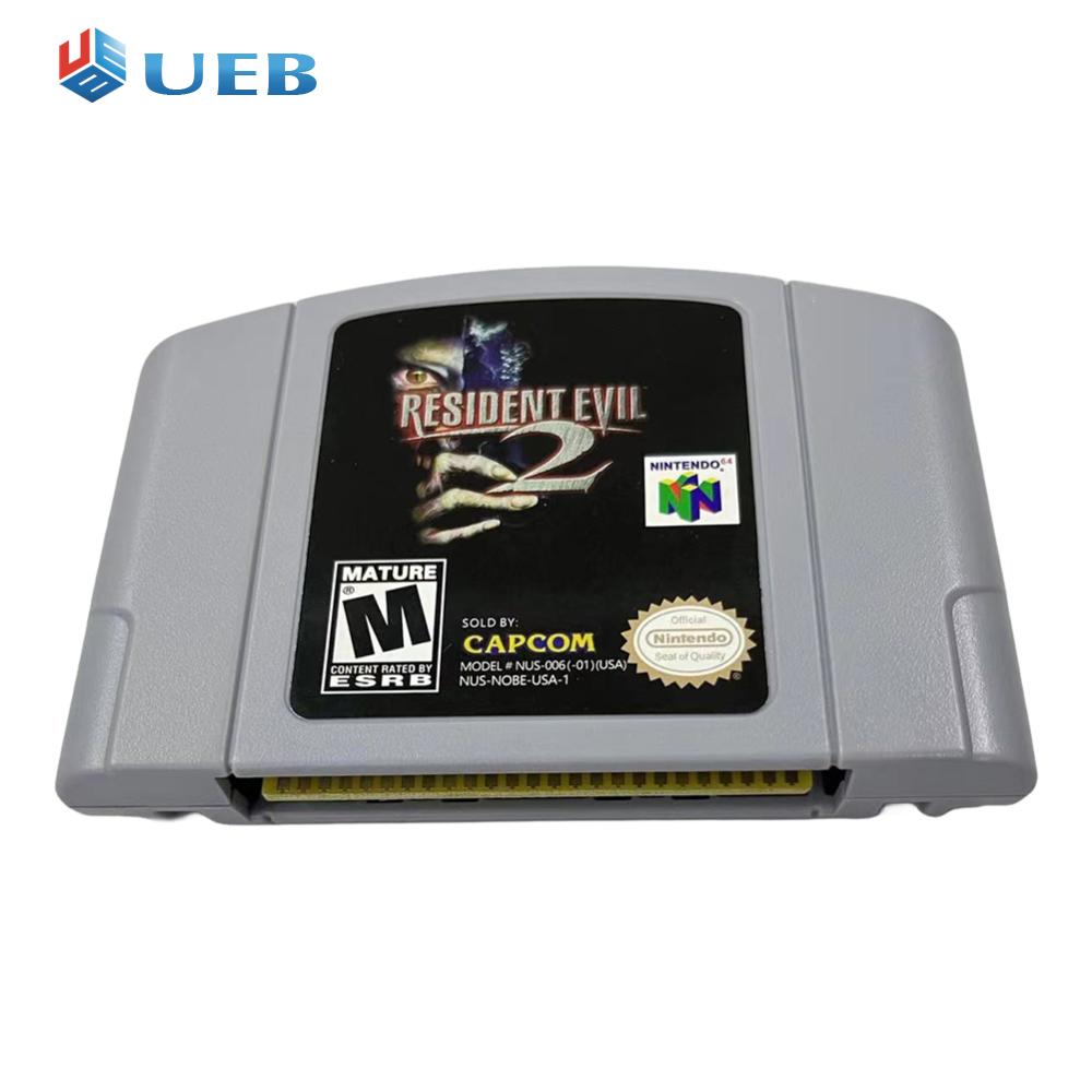 N64 Game Card Series RPG Cosplay Resident Evil 2 Survival Horror Games ...