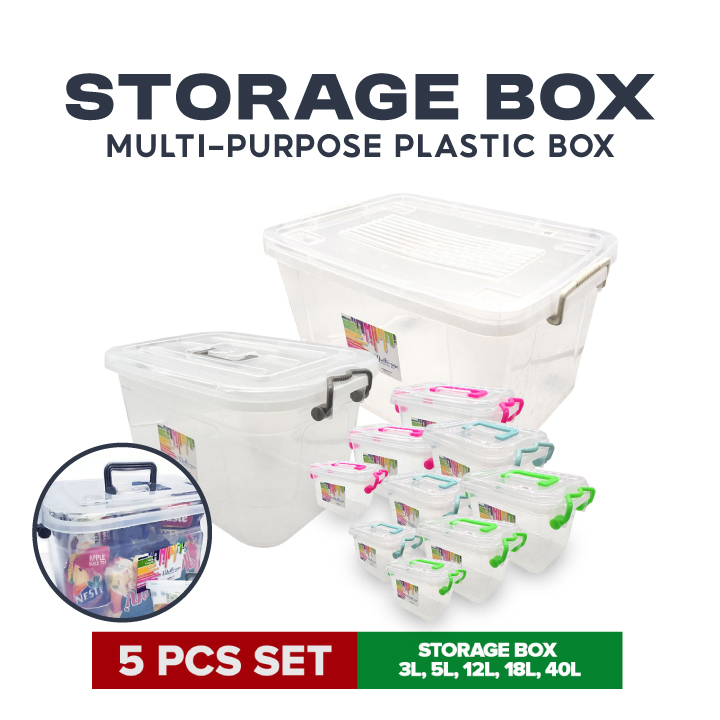 Product 40L Multi-Purpose High Quality Storage Box with Handle Newborn ...