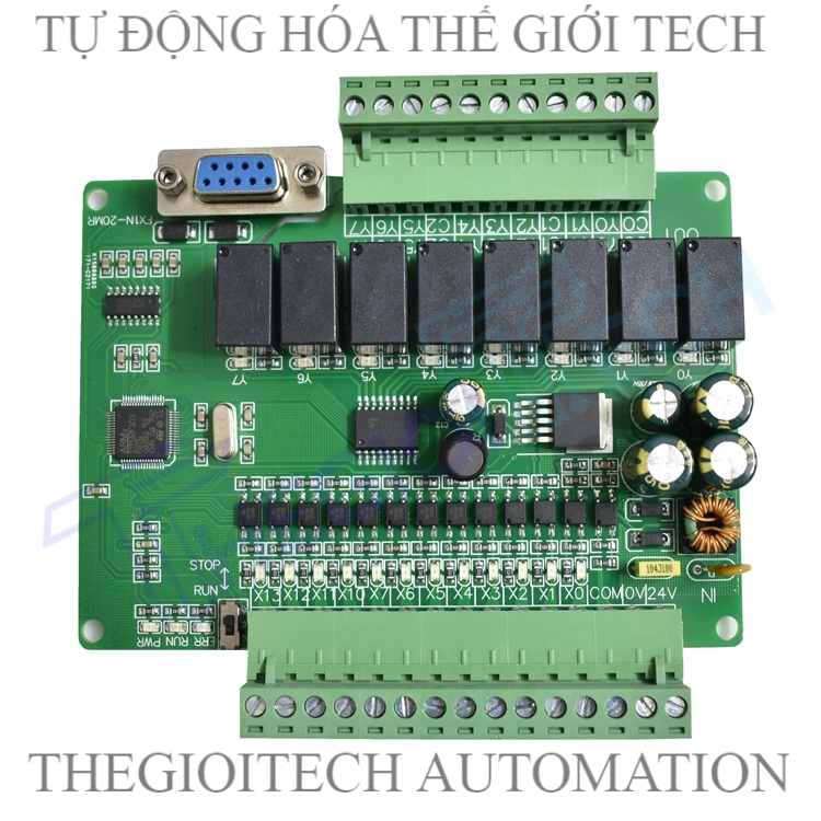 Board Mạch Lập Trình PLC JX FX1N 20MR: 12 Input 8 Output Relay, RS232 9 ...