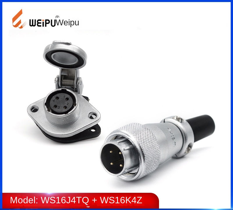 Đầu Cắm WEIPU WS16 4 Lõi (phích+ổ cắm) Đế ZG | Tùy chọn: 2 Lõi, 3 Lõi, 4 Lõi, 5 Lõi, 7 Lõi, 9 ...