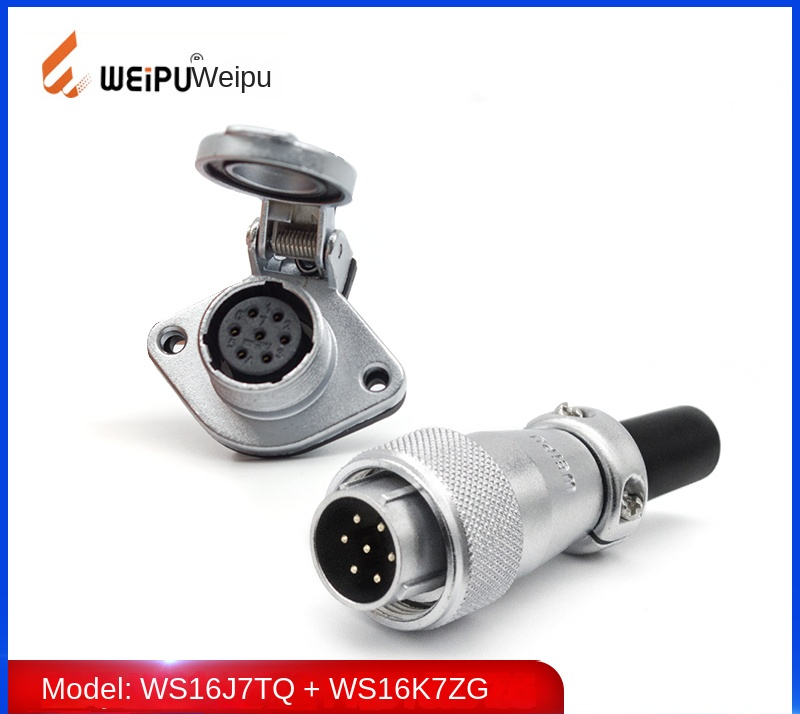 Đầu Cắm WEIPU WS16 7 Lõi (phích+ổ cắm) Đế ZG | Tùy chọn: 2 Lõi, 3 Lõi, 4 Lõi, 5 Lõi, 7 Lõi, 9 ...