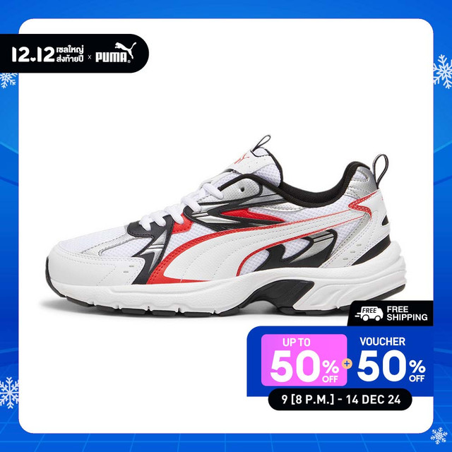 PUMA BASICS - รองเท้าผ้าใบ Milenio Tech สีขาว - 39232208