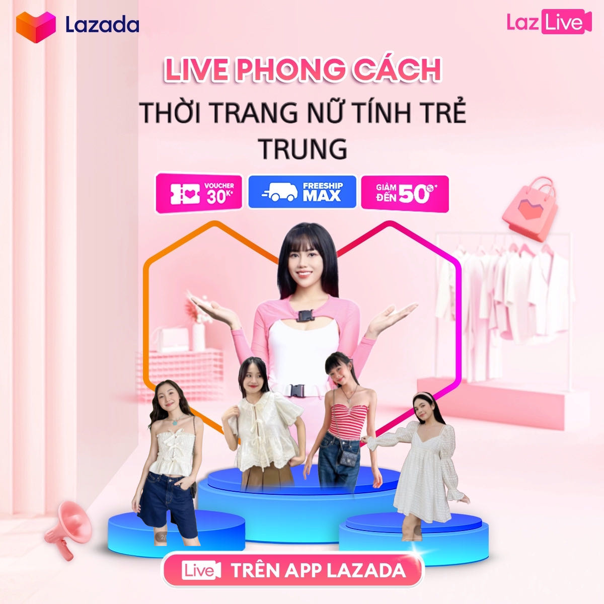 Chào tôi sẽ bắt đầu livestream trên Lazada-Live tại 08-09 23:00. Đừng ...