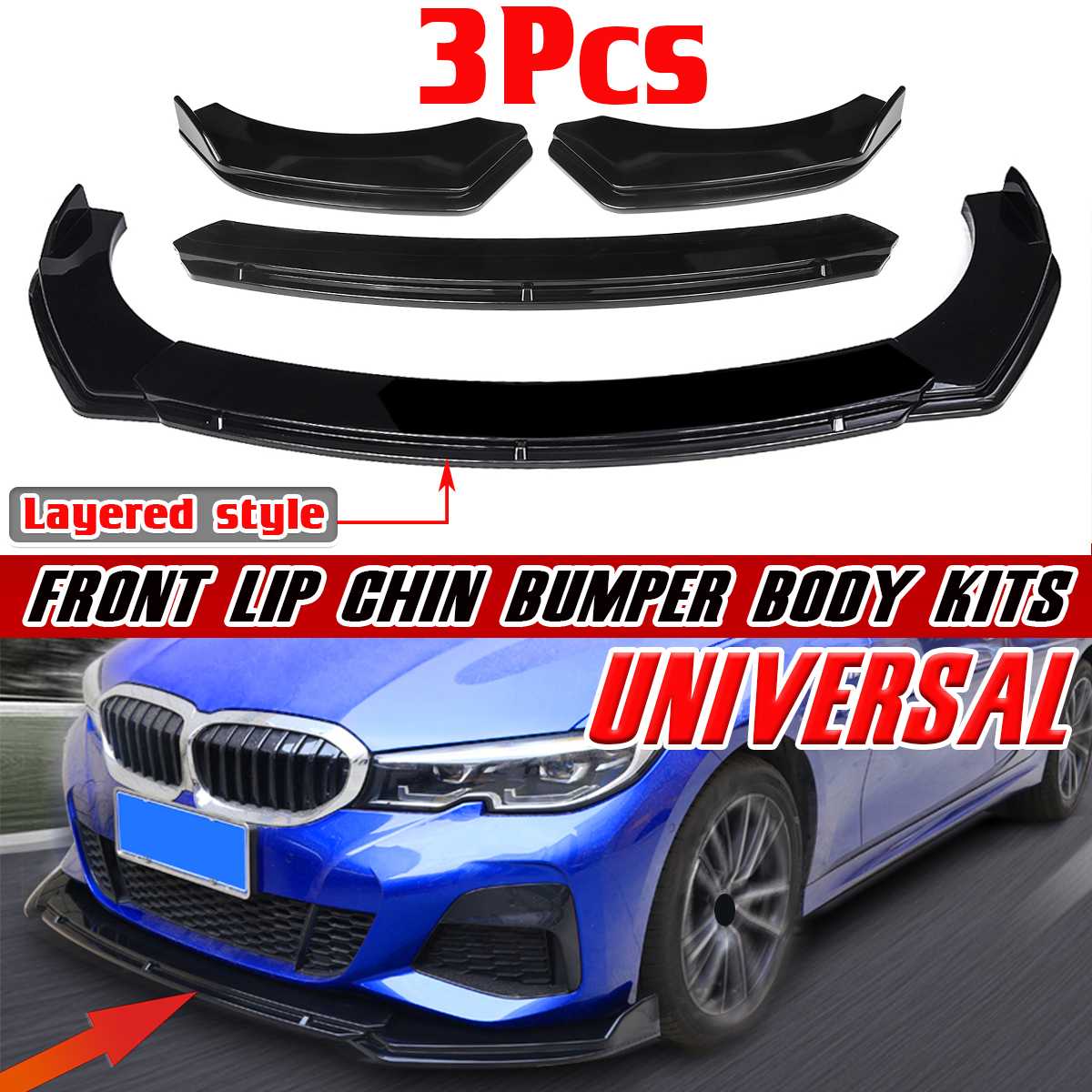 Zero Offset M Performance Style Front Lip For BMW Series