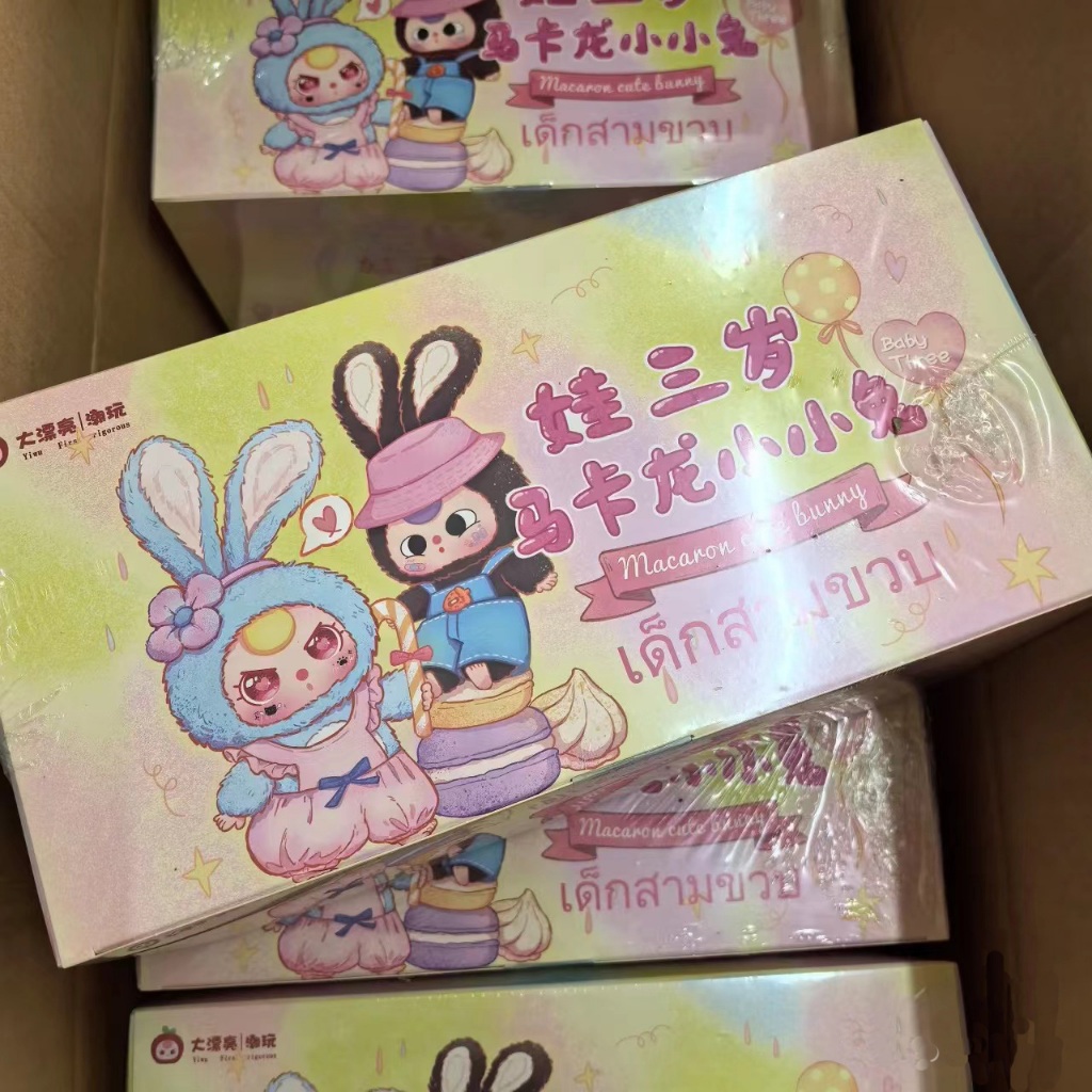 Baby Three Rabbit Macaron Baby Three Cute Bunny ยกbox 6 จุ่มยกbox 6 จุ่ม