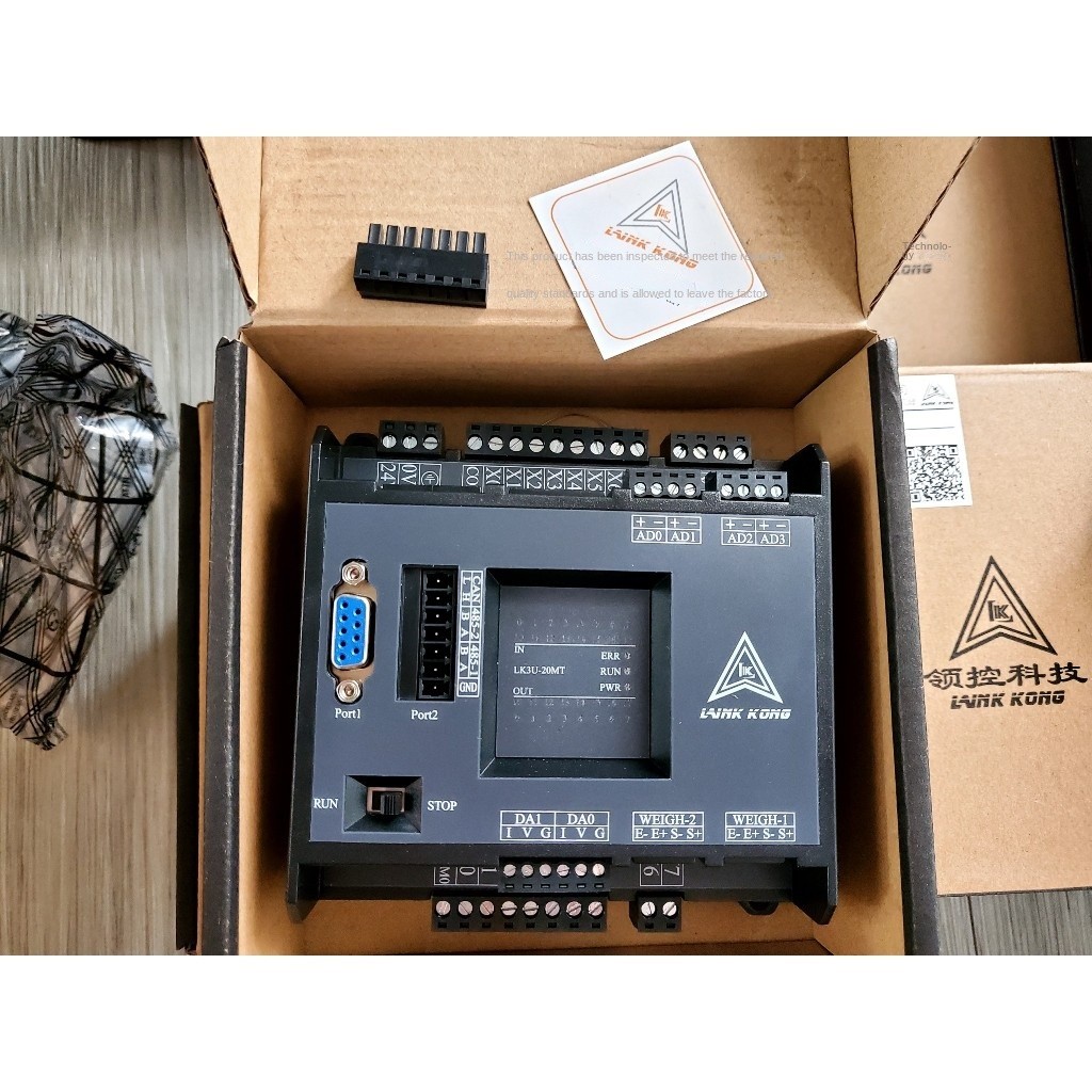 Bộ lập trình PLC LK3U FX3U 14 16 20 24 30 32MT 32MR 48 64 MT MR MRT AD2DA phát xung 4/8 TRỤC RTC ...