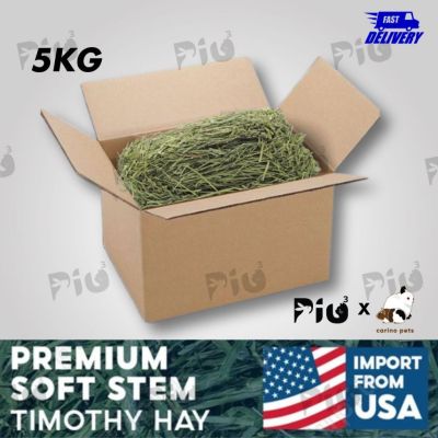 [24HR SHIP] PREMIUM SOFT TIMOTHY HAY 5KG Imported Timothy Hay Lucerne ...