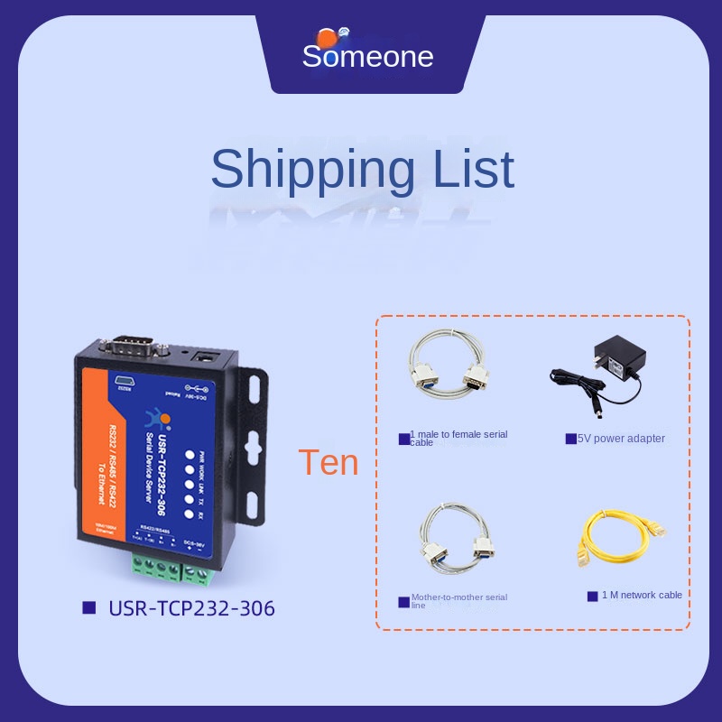 USR-TCP232-306 Bộ Chuyển Đổi RS232/RS485/RS422 Sang Ethernet | USR-TCP232-306 | Kết Nối Mạng ...