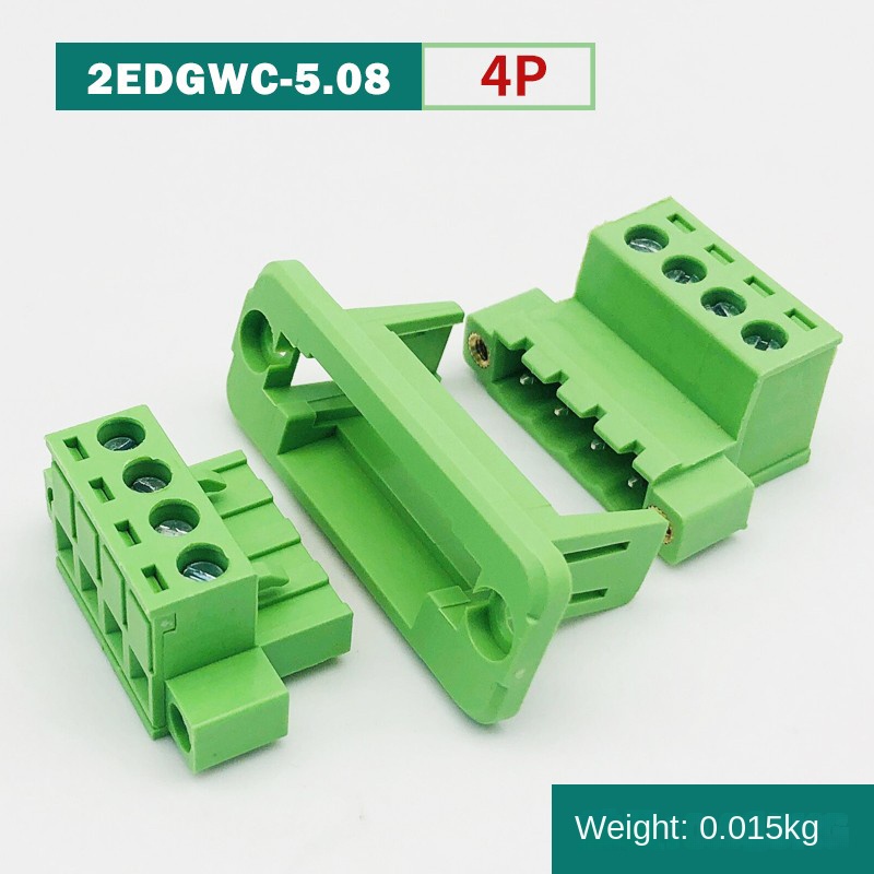 2EDGWC-5.08 - Bộ Lắp Ghép 4P Đầu Nối Xuyên Tường | Cắm Rút | 2P-24P | Khoảng Cách 5.08mm | 300V ...
