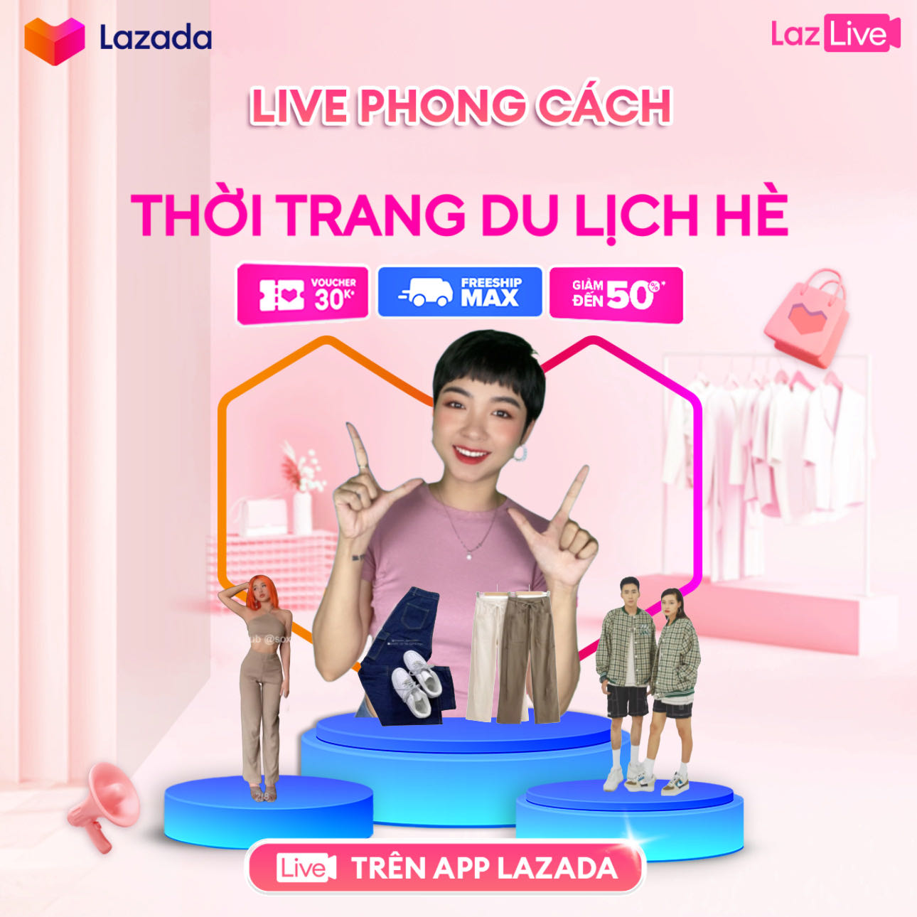 Chào tôi sẽ bắt đầu livestream trên Lazada-Live tại 08-25 01:01. Đừng ...