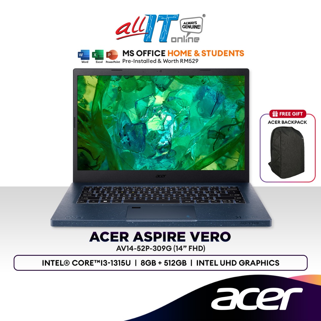 Acer Aspire Vero 14 (AV14-52P) Price in Malaysia & Specs - RM2599 ...