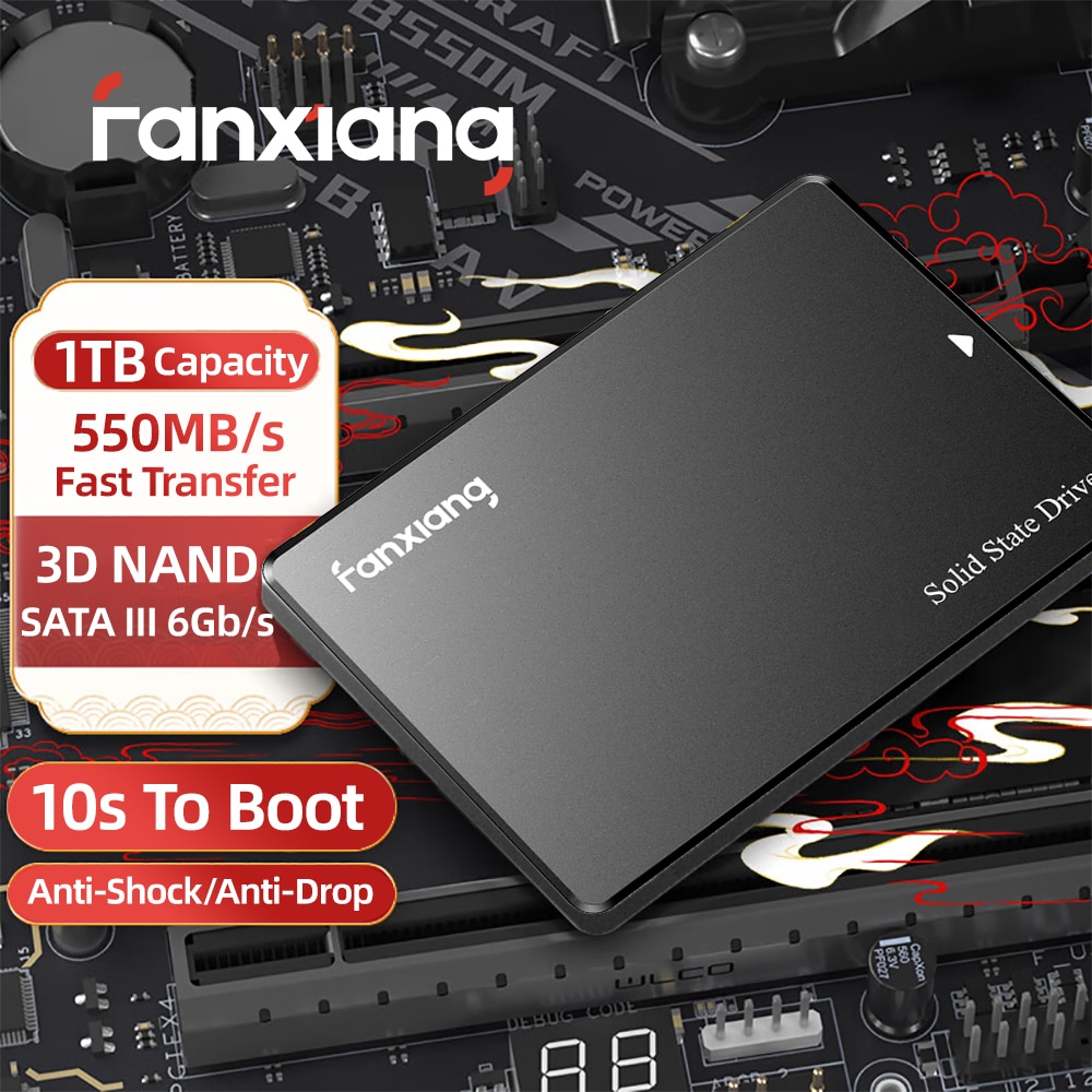 Fanxiang S101 256GB Storage SSD Hard Drives Inches SATA III, 06/03/2024