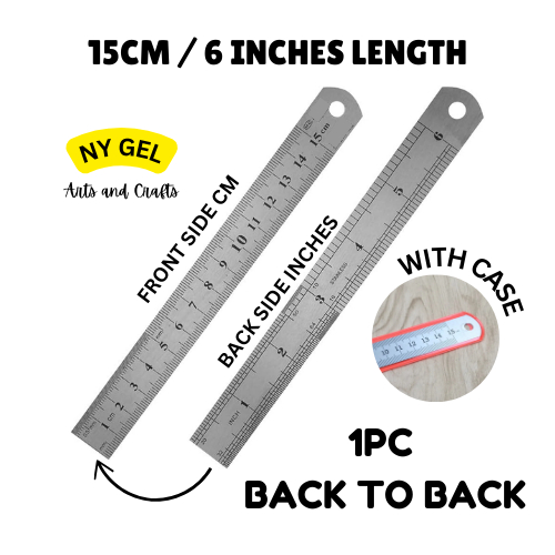 1PC Metal Ruler 12 Inch Stainless Steel Rulers Metal Rulers with ...