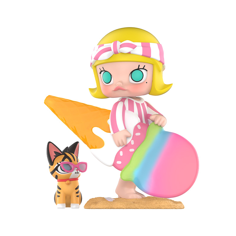 POPMART MOLLY Sweetheart Surfer Figure Cute Doll Toy Figure Gift Ornament