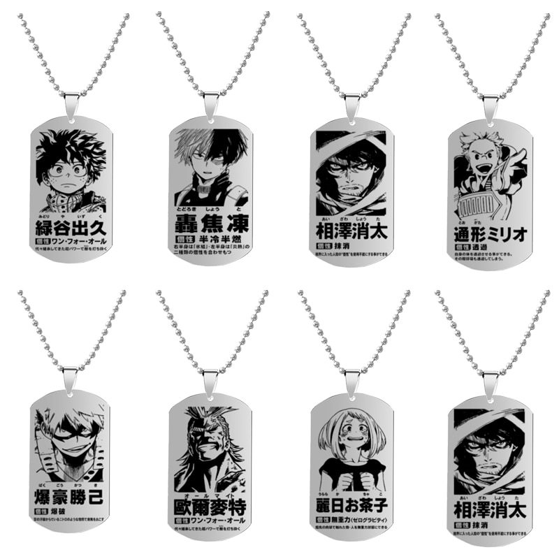 Hot Topic My Hero Academia Chibi Dabi Name Pendant Necklace