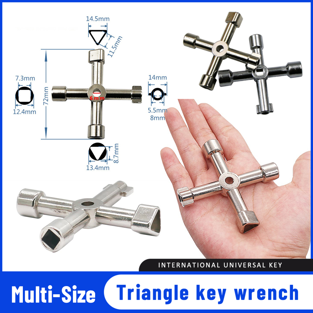 4 Way Cross Water Meter Key Zinc Alloy 4-Way Cross Water Meter Key ...
