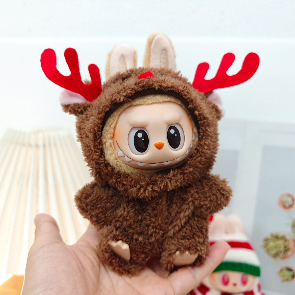 Cuddly Corner labubu clothes Christmas Generation II Labubu Pendant ...