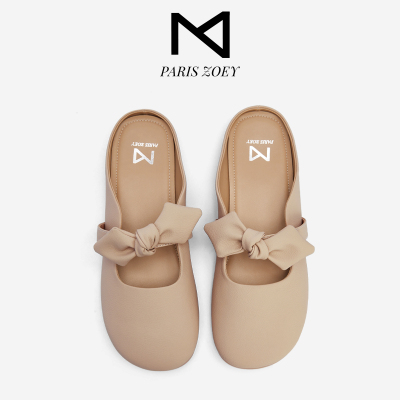 Paris Zoey รองเท้าลำลองสำหรับสุภาพสตรี รองเท้าสตรีแบน รองเท้าแตะ Mules