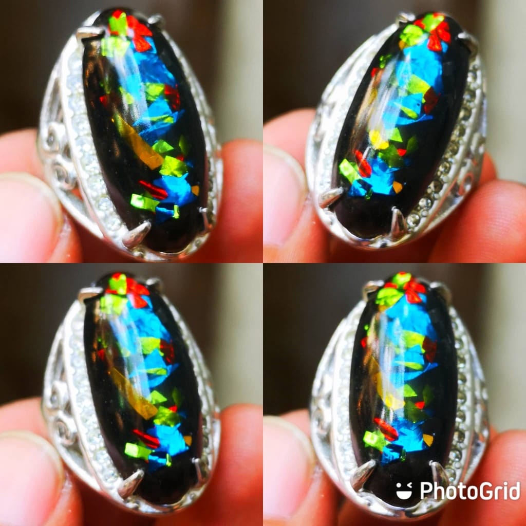 Batu Kalimaya Black Oval