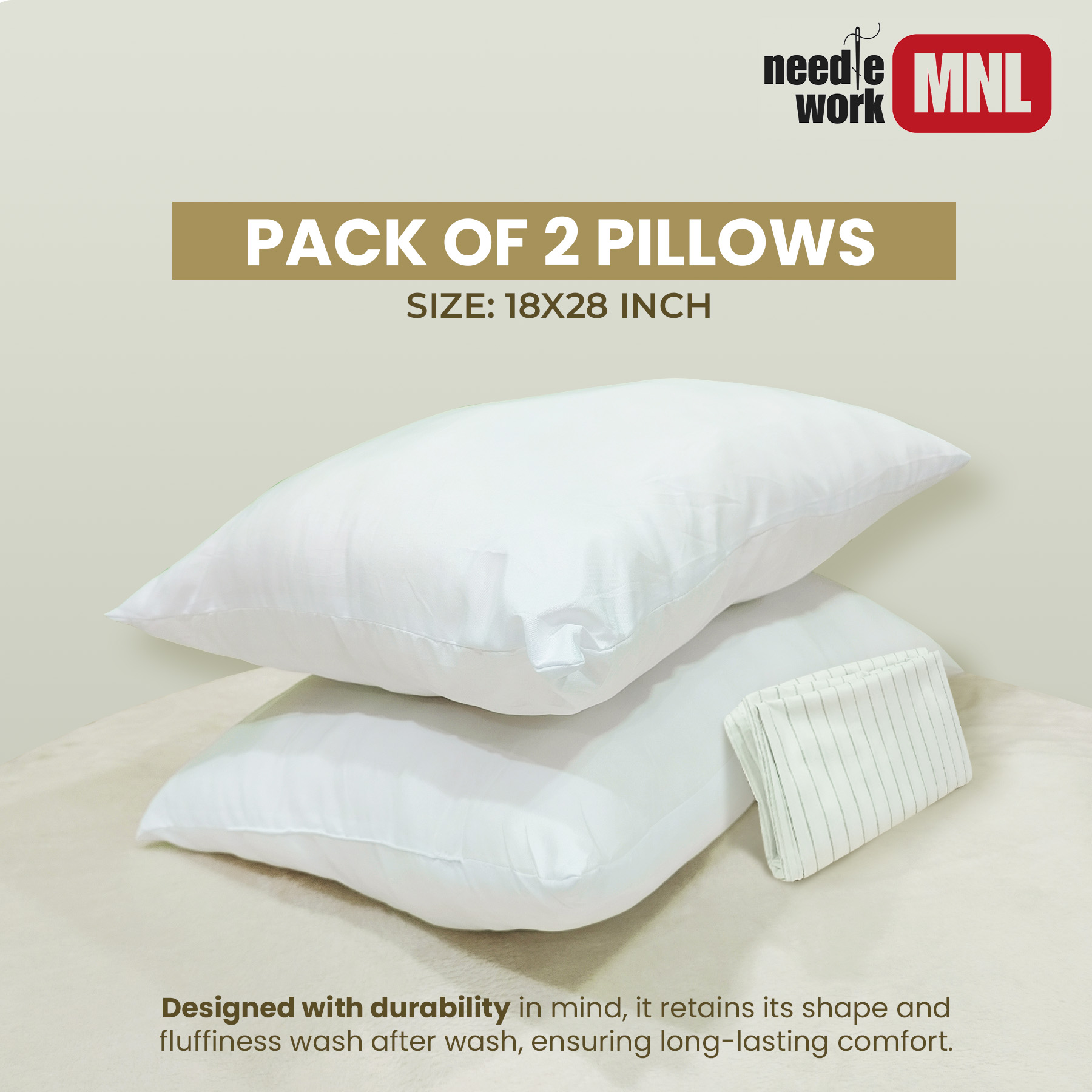 Pack of 2 pillows