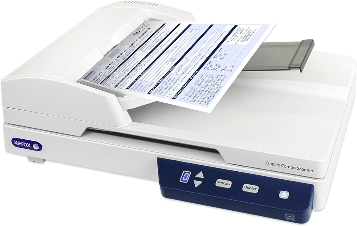 Xerox XD-COMBO Duplex Combo Flatbed Document Scanner for PC and Mac ...