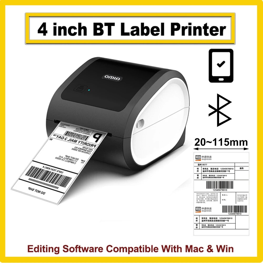 publisher Label Printer Thermal Paper Label Printer D520 4x6 100mm ...