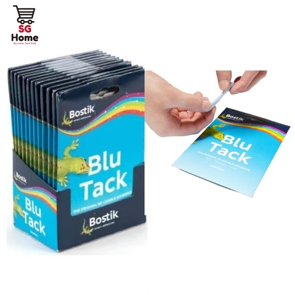 White Tack Non Marking Walls 24 X Bostik Original Blu Blue Tack ...