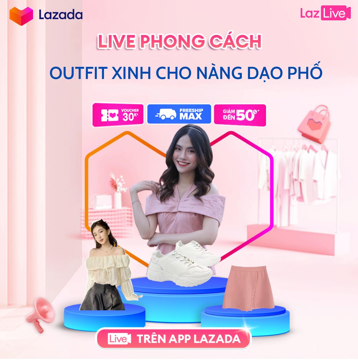 Chào tôi sẽ bắt đầu livestream trên Lazada-Live tại 08-22 22:49. Đừng ...