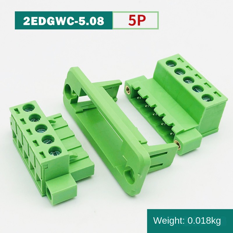 2EDGWC-5.08 - Bộ Lắp Ghép 5P Đầu Nối Xuyên Tường | Cắm Rút | 2P-24P | Khoảng Cách 5.08mm | 300V ...