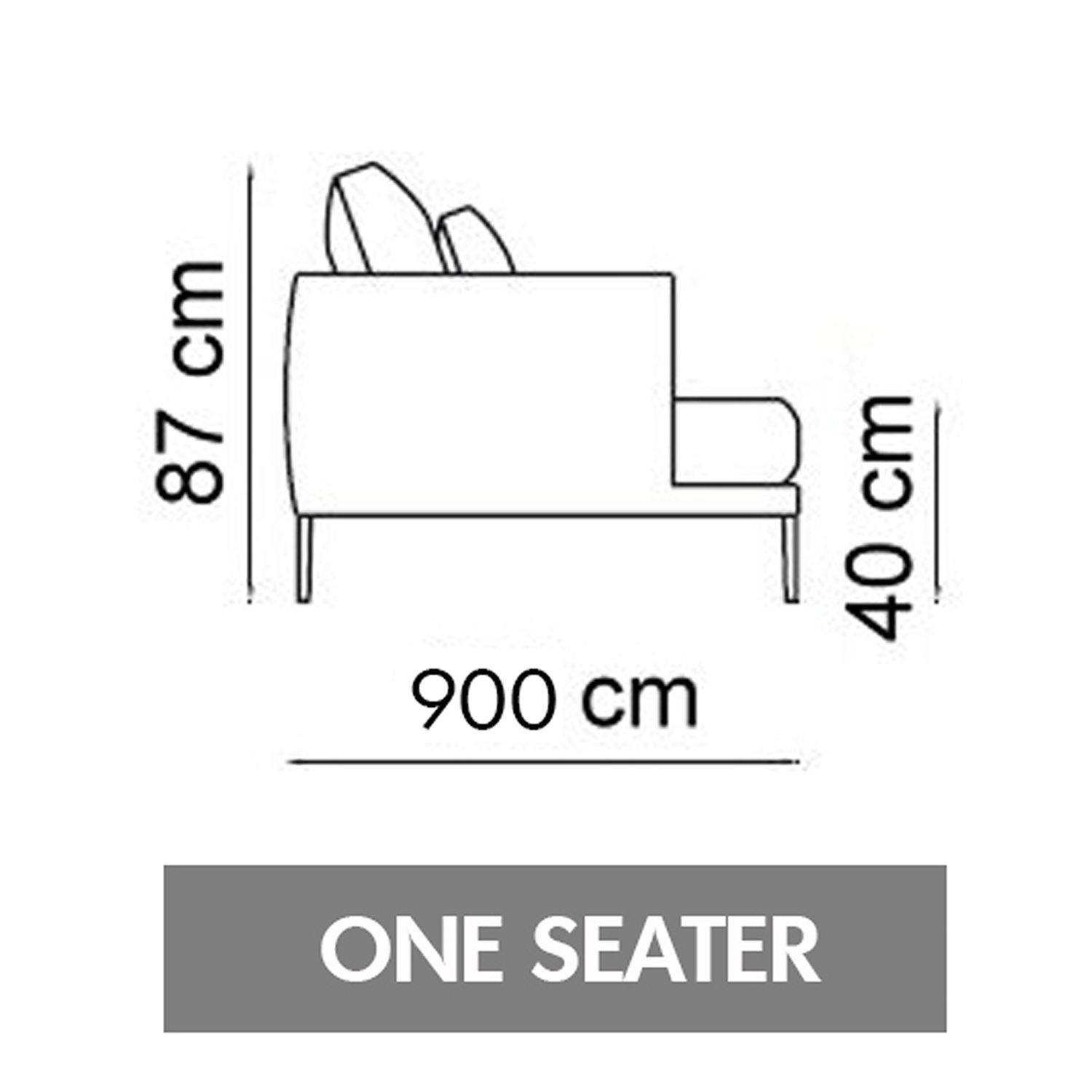 One Seater Sofa Dimensions | Baci Living Room